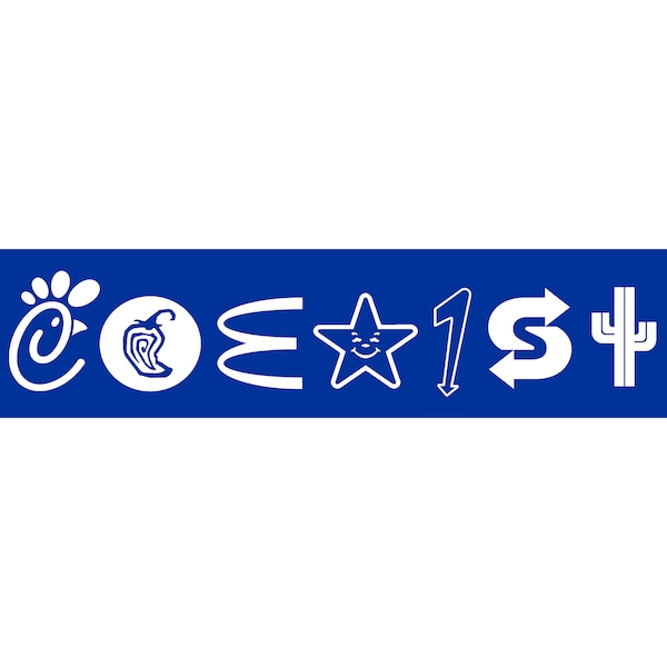 Funny Coexist Sticker - Etsy