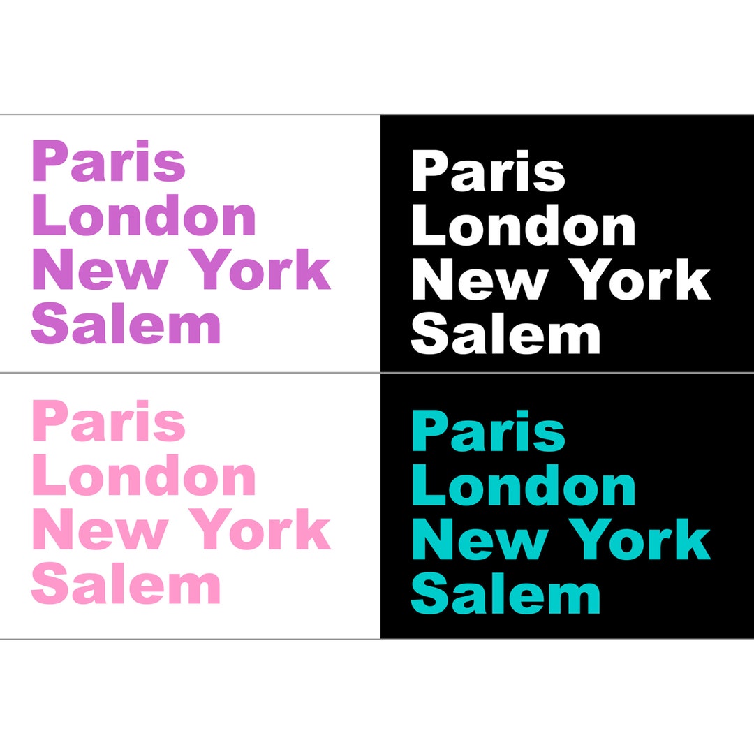 Salem Worldwide Vinyl Sticker (4"x3") - Four Pack - Etsy