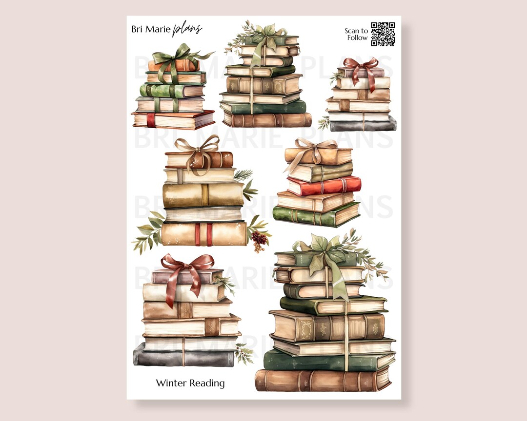 Winter Reading | Printable Planner Stickers - Etsy