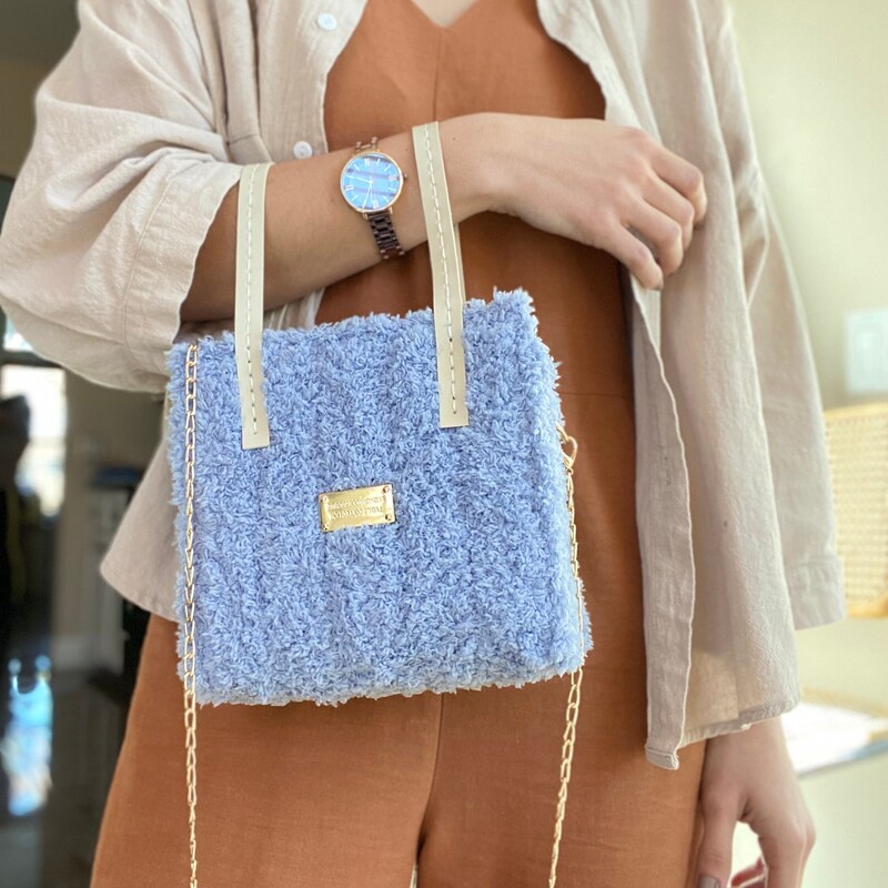 Fuzzy Tote Bag - Etsy