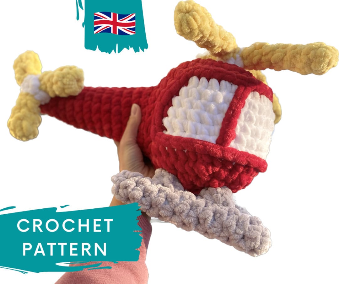 CROCHET HELICOPTER PATTERN | Helicopter Amigurumi Tutorial | Big Toy ...