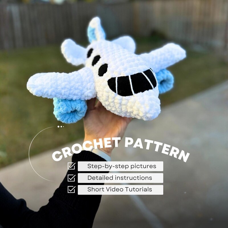 Airplane Plushie Pattern - Etsy