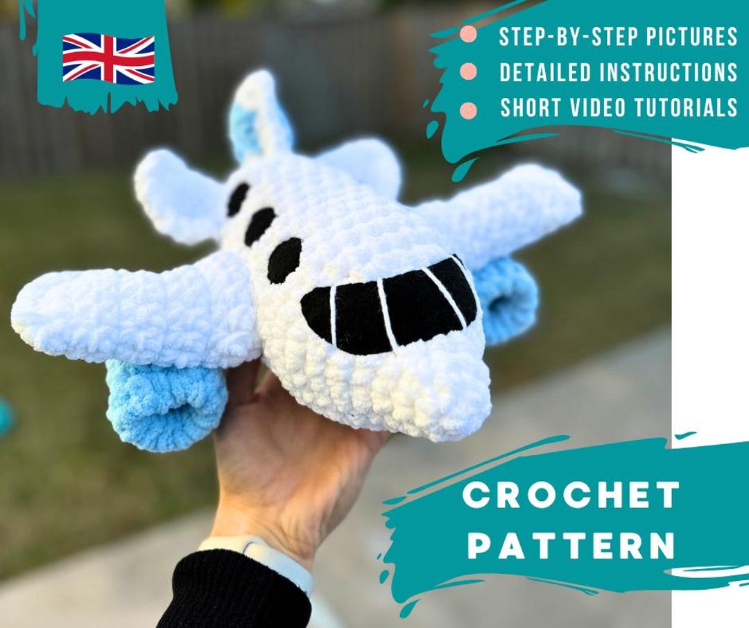 Crochet Airplane Pattern, Plushie Plane PDF, Cute Amigurumi Tutorial ...