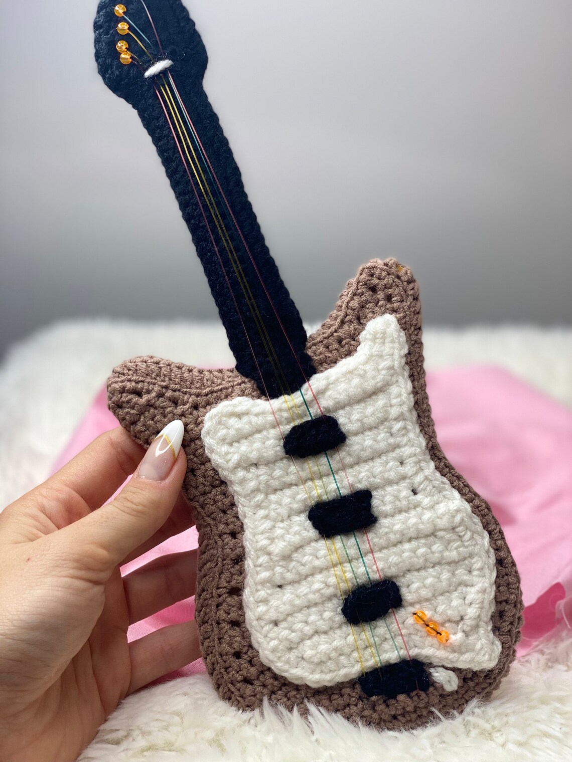 Miniature Model of Electric Guitar Crochet Souvenir - Etsy