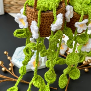 Botanic Elegance: Crochet Plant Decor Handmade Wall Hanging Unique Home ...