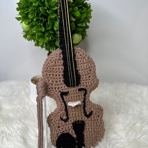 CROCHET MINI VIOLIN | Mini Violin Amigurumi Tutorial | Miniature Model ...