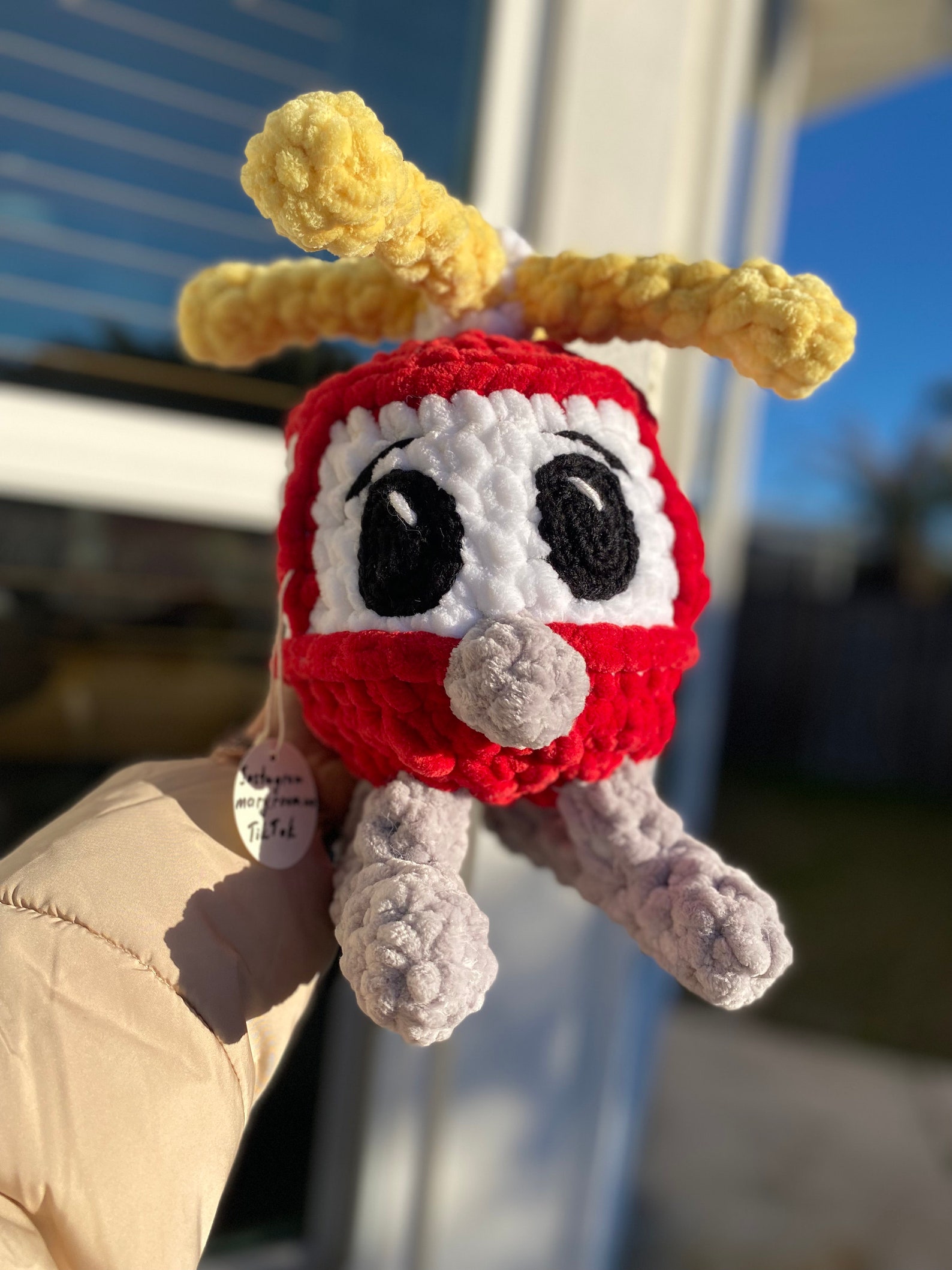 Big Red Amigurumi Soft Plush Helicopter Stuffed Plushie Toy - Etsy