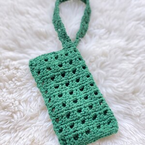 Green Case for Phone Cotton Phone Case With Wrist Strap - Etsy