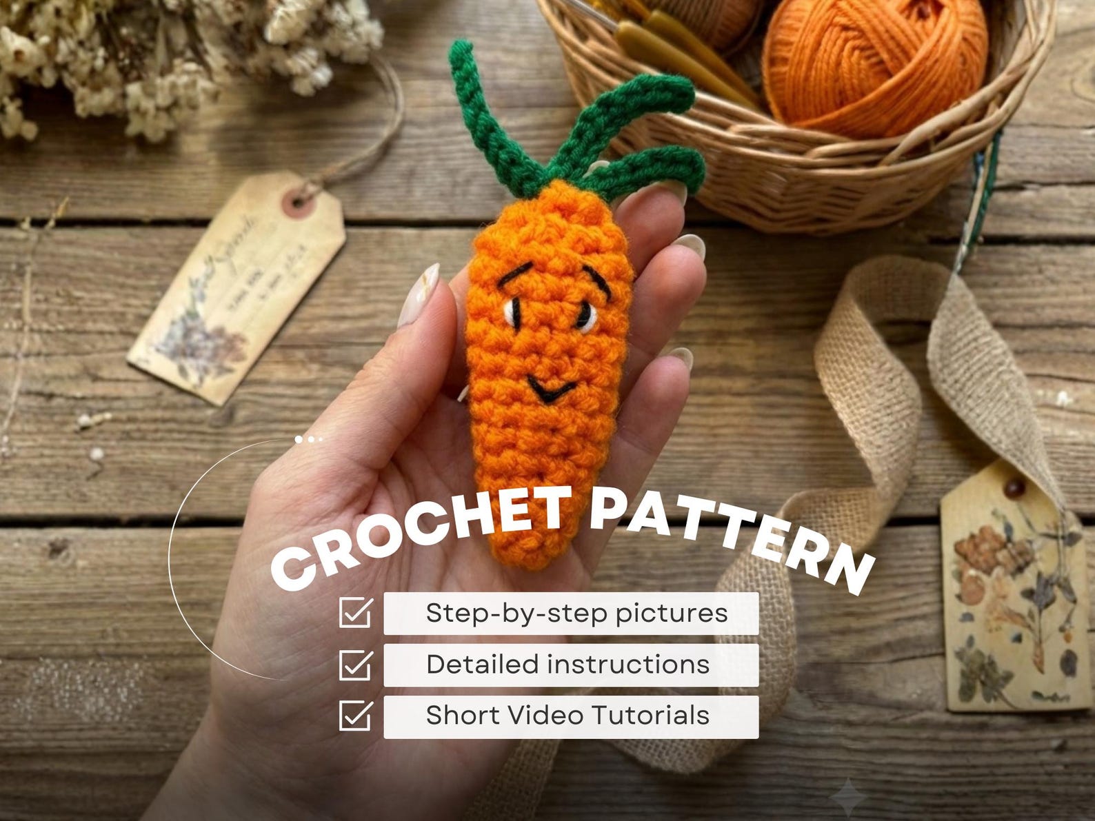 Crochet Anti-stress Carrot Clicker Pattern, Sensory Fidget Toy PDF ...