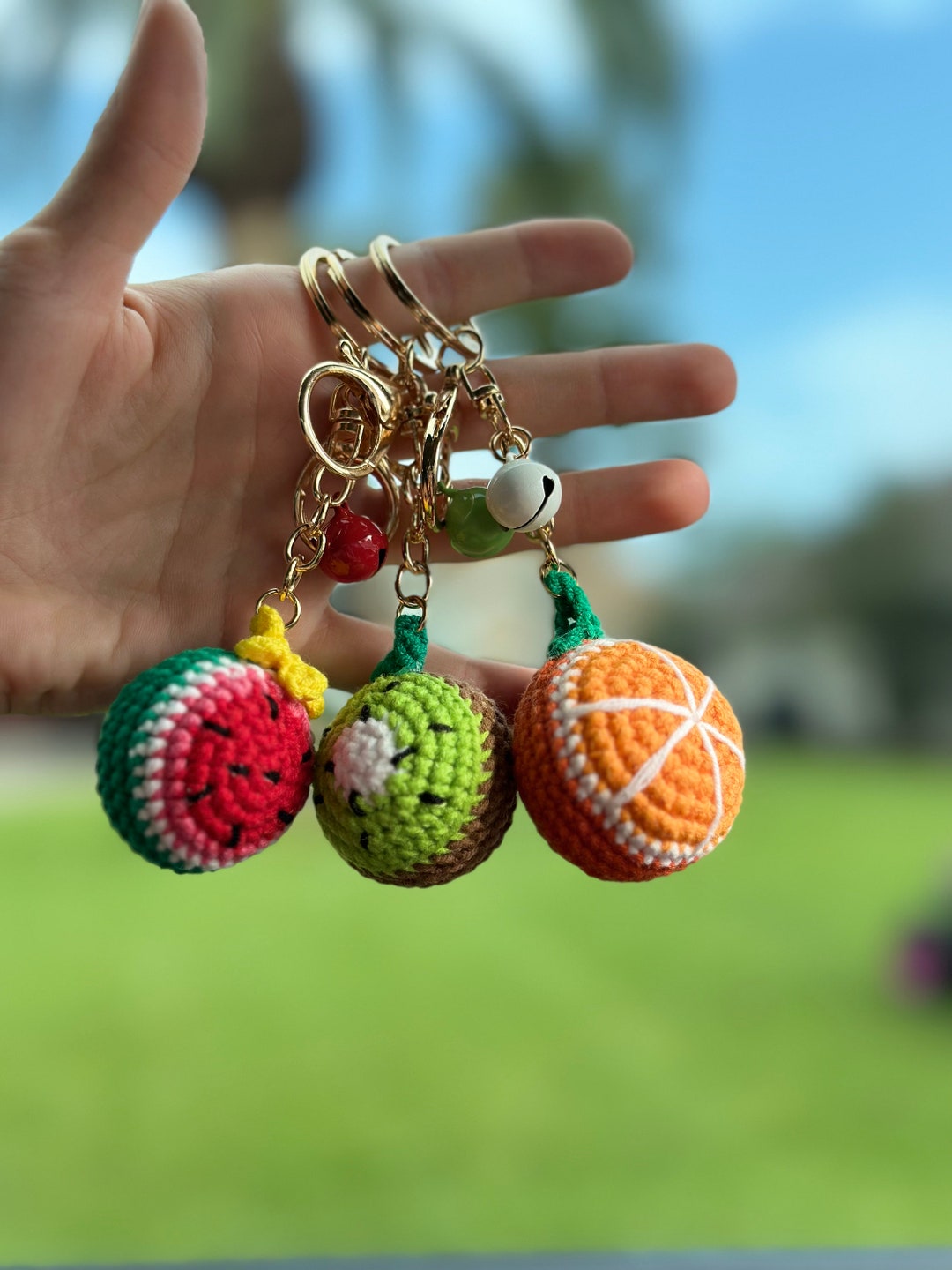 CROCHET FRUIT KEYCHAIN | Finished Product | Handmade Toys | Tiny ...