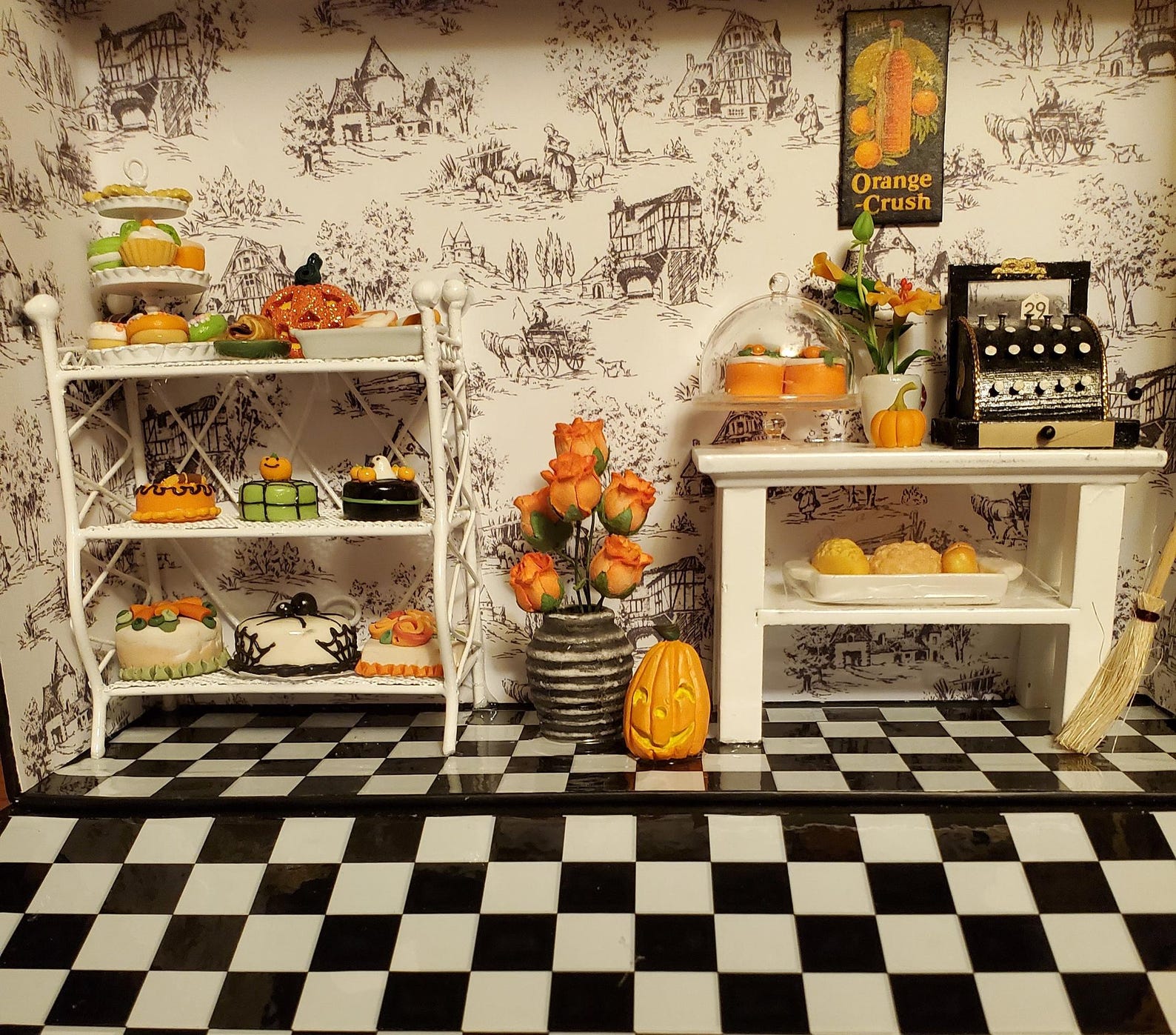 Bakery in a Book Box - Handmade Dollhouse Bake Shop Diorama - A ...