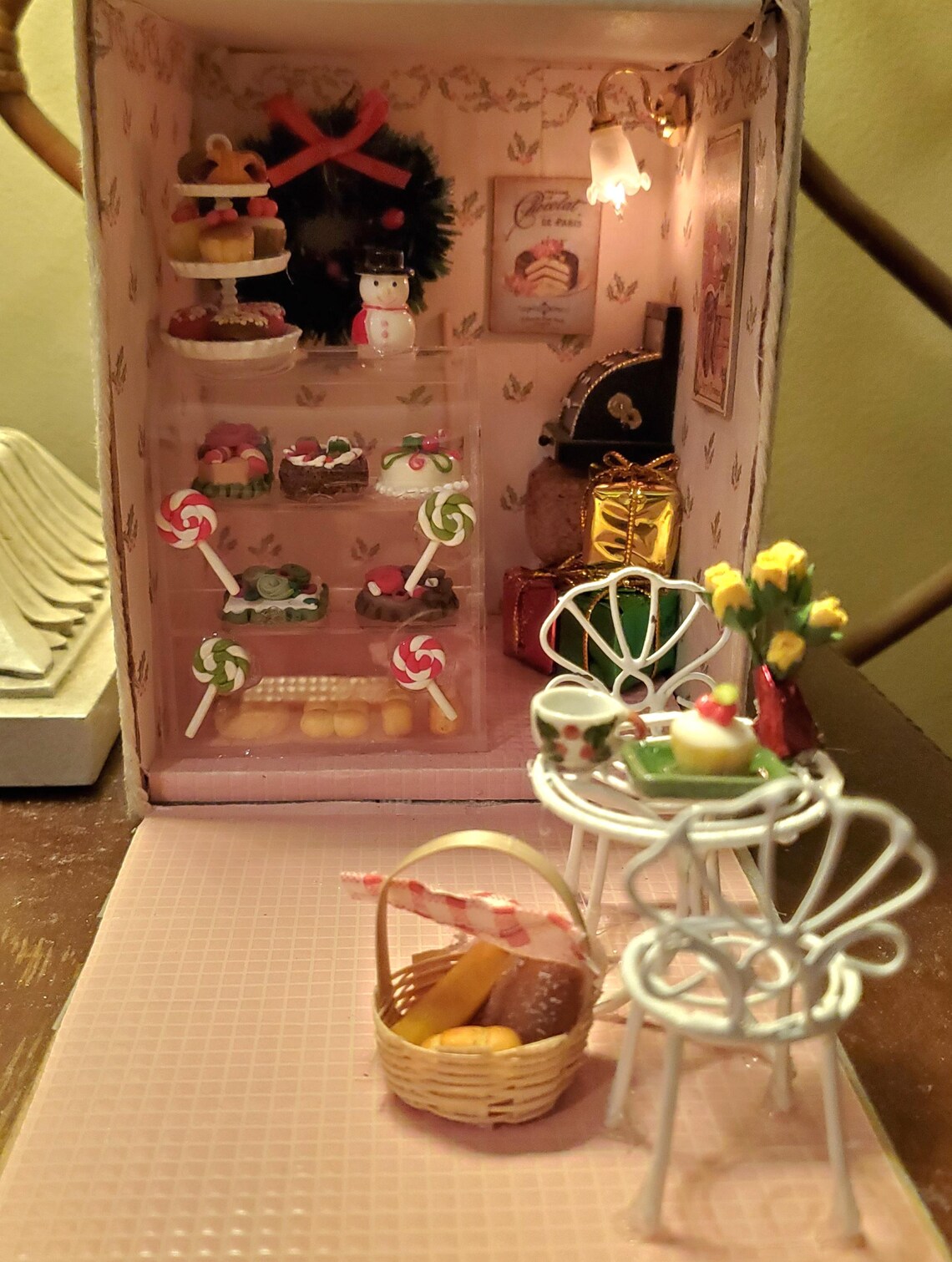 Bakery in a Tissue Box! This Diorama is 1:24 Scale Miniature Dollhouse ...