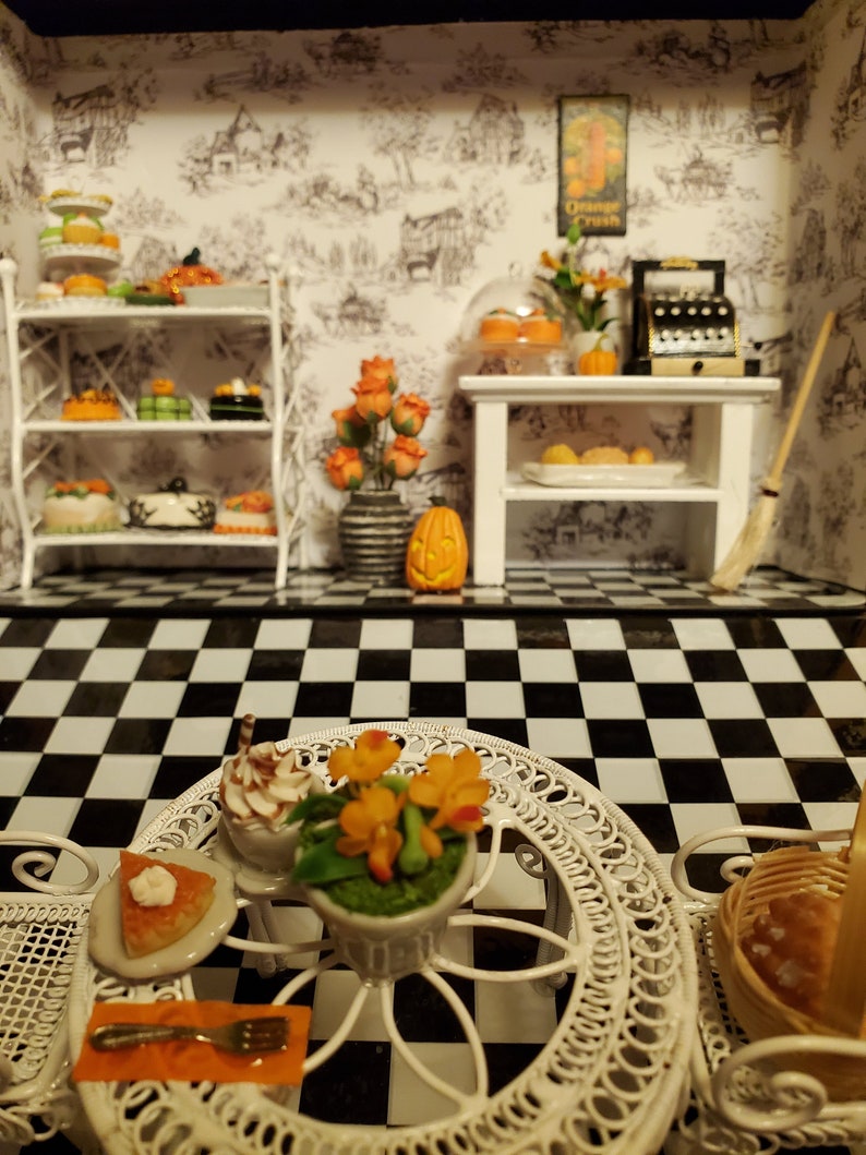 Bakery in a Book Box - Handmade Dollhouse Bake Shop Diorama - A ...