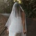 Modern Veil Extra Wide Double Layered Two Tier Veil Barely There Ivory ...
