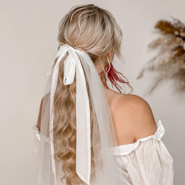 Ribbon Ponytail - Etsy