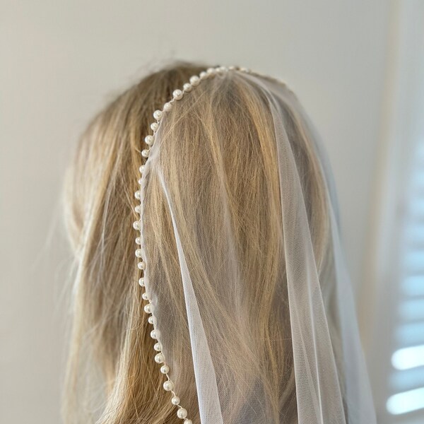 Pearl Veil - Etsy