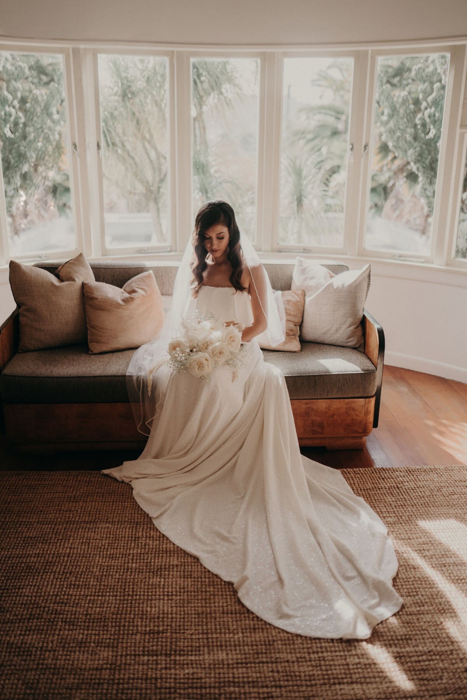 Pearl Mantilla Wedding Veil Pearl Edge Bridal Veil off White - Etsy