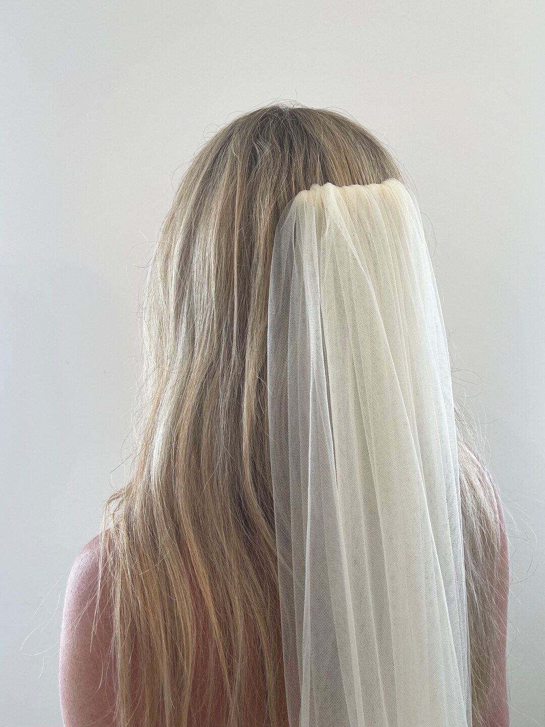 Yellow Wedding Veil Coloured Veil Modern Bridal Veil Light Yellow Veil ...