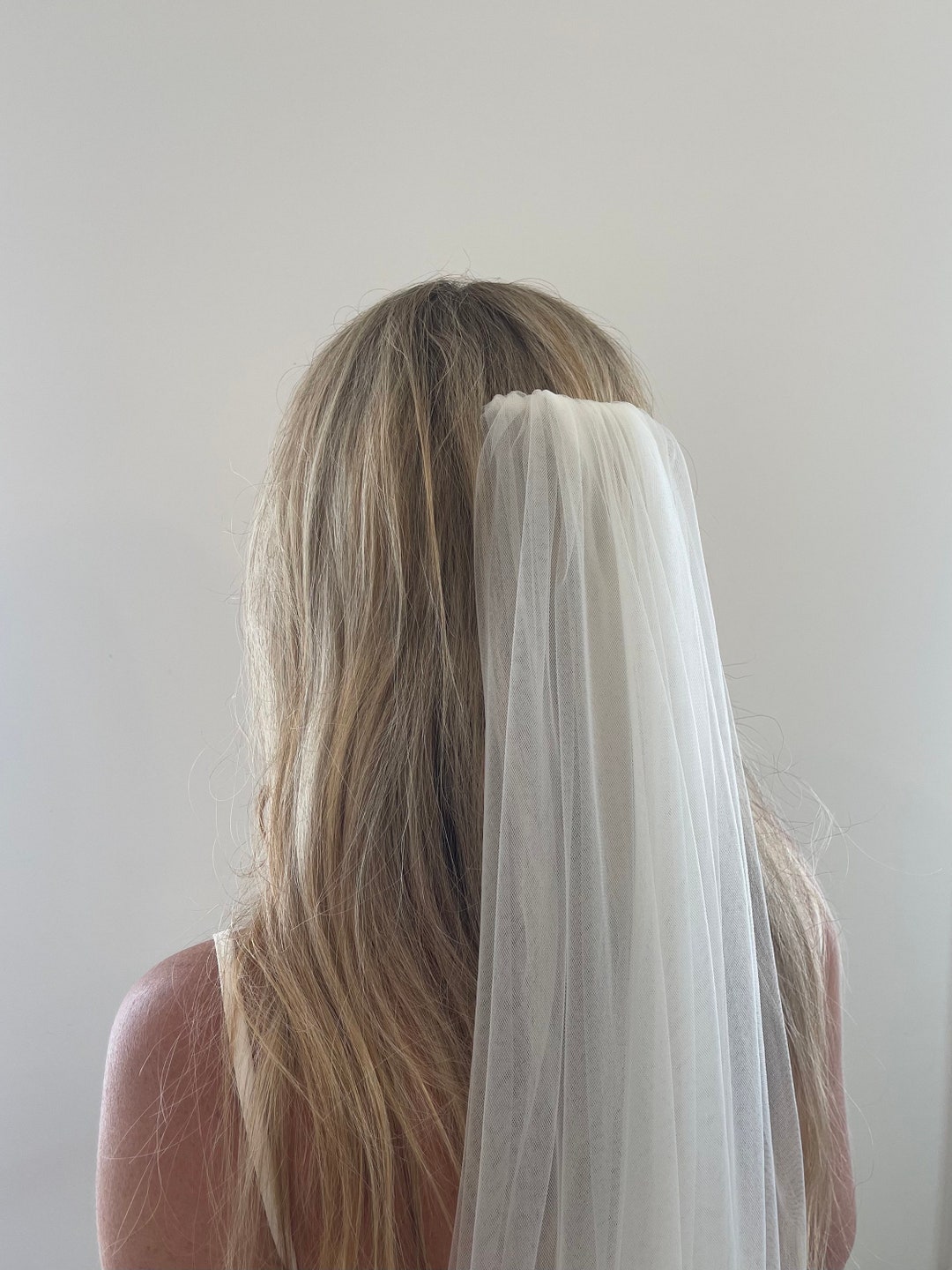 Cream Wedding Veil Antique Cream Colour Veil Classic Bridal Veil Dark ...