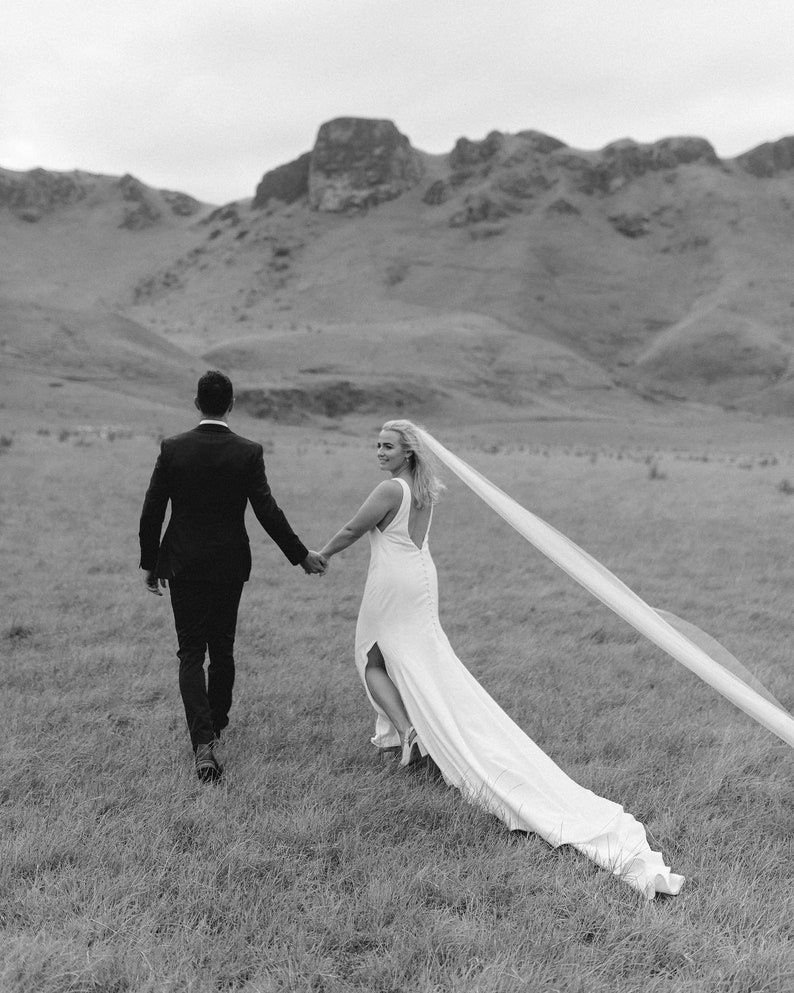 Ivory Sheer Tulle Wedding Veil Italian Tulle Bridal Veil High - Etsy