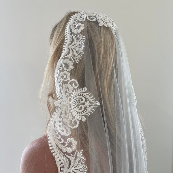 Antique Lace Veil - Etsy