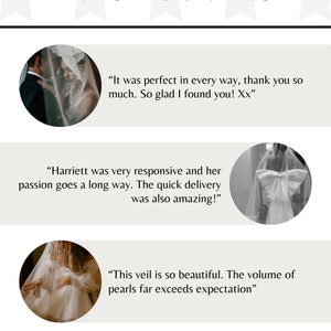 Pearl Wedding Veil Scattered Pearl Veil Embellished Veil Unique Luxury ...