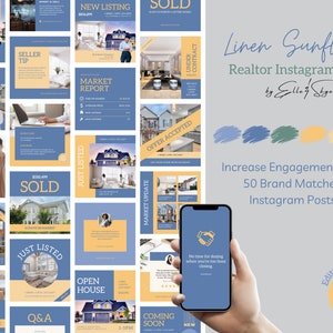 50 Real Estate Instagram Post Templates for Canva - Realtor Instagram ...