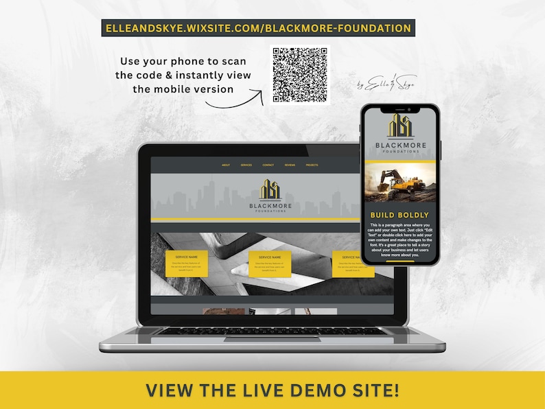 ONE PAGE - Construction Website Template Wix - Contractor Wix Theme ...