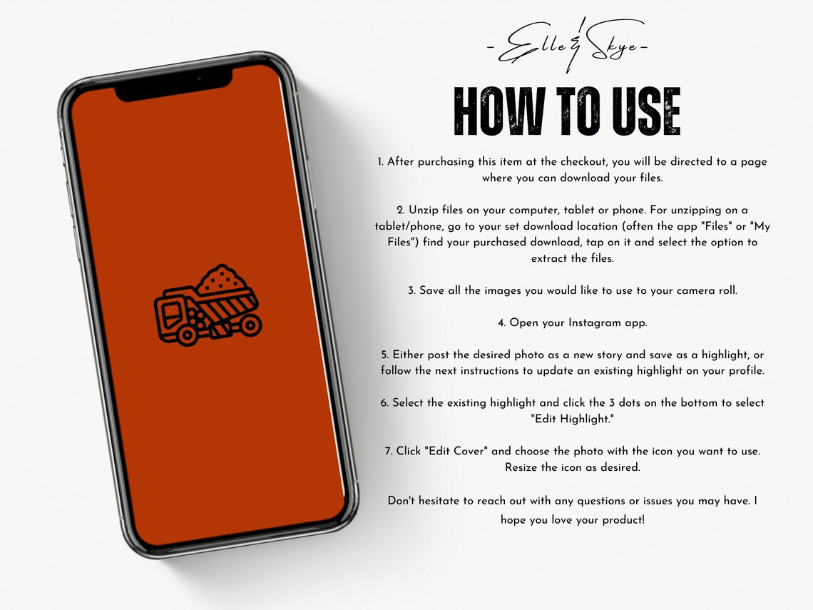 70 Orange & Black Construction Instagram Highlight Covers | Contractor ...