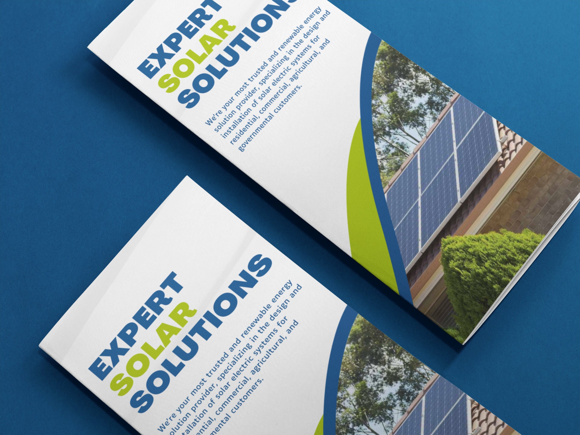 Solar Energy Renewable Brochure | Tri-fold Canva Template | Wind ...