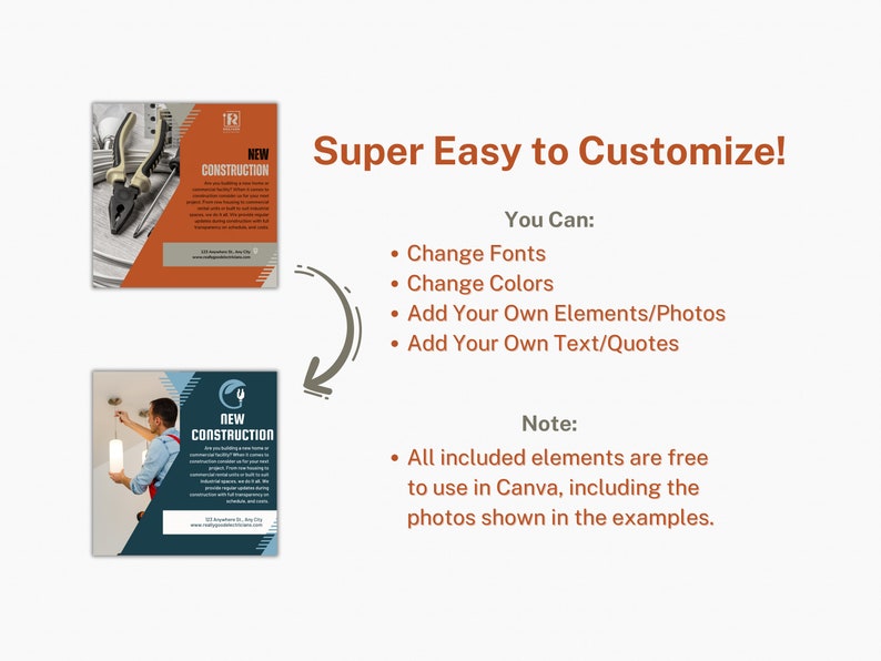 50 Electrician Instagram Post Templates for Canva | Electrical Business ...