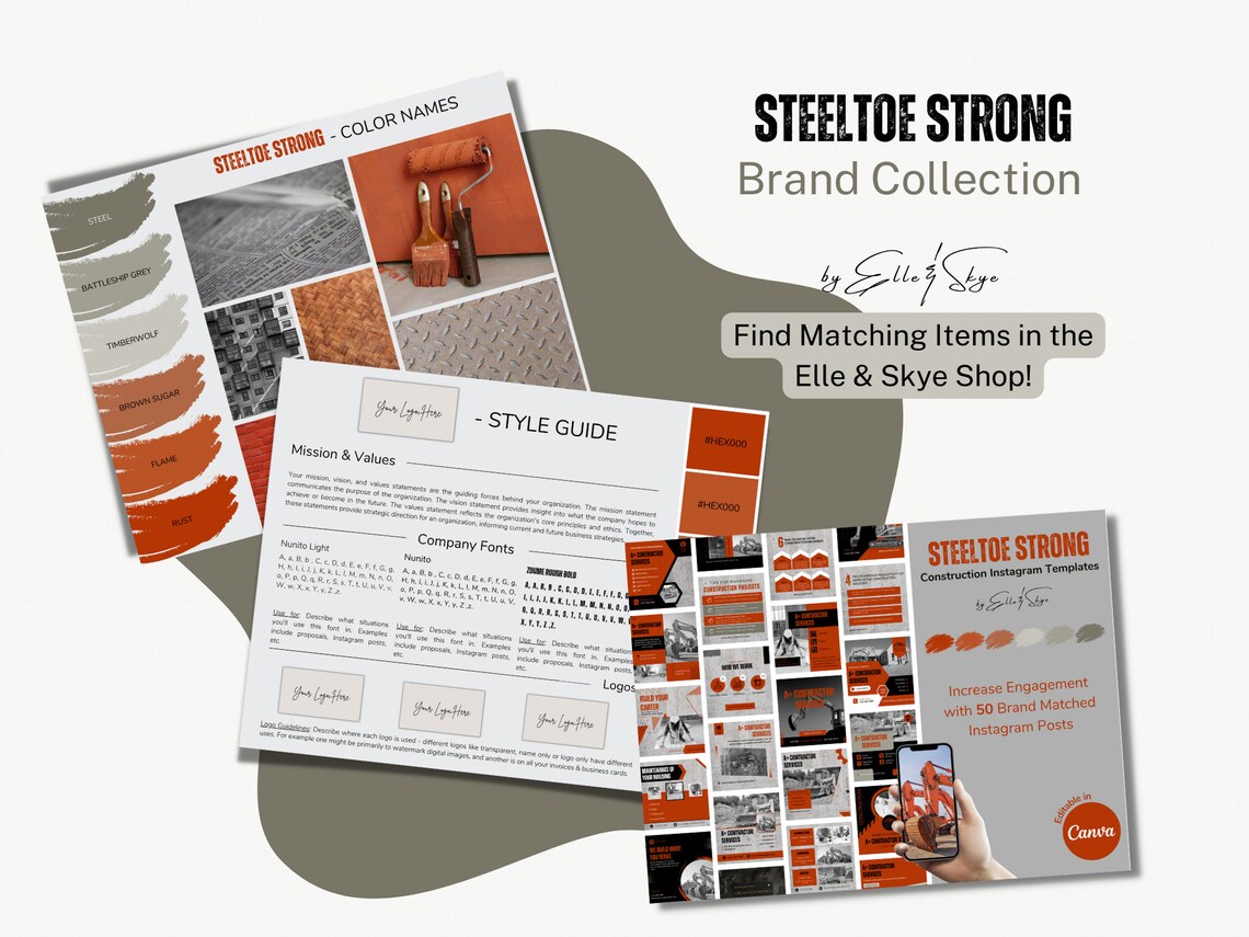 70 Orange & Black Construction Instagram Highlight Covers | Contractor ...