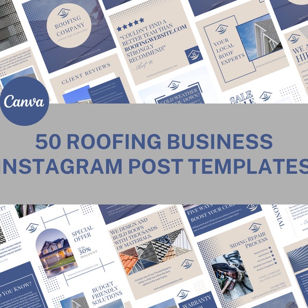 Social Media Posts for Roofing - Etsy
