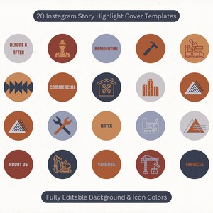 50 Construction Instagram Post Templates for Canva Contractor Instagram ...