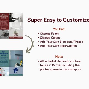 50 Painting Business Instagram Post Templates for Canva | Painter ...