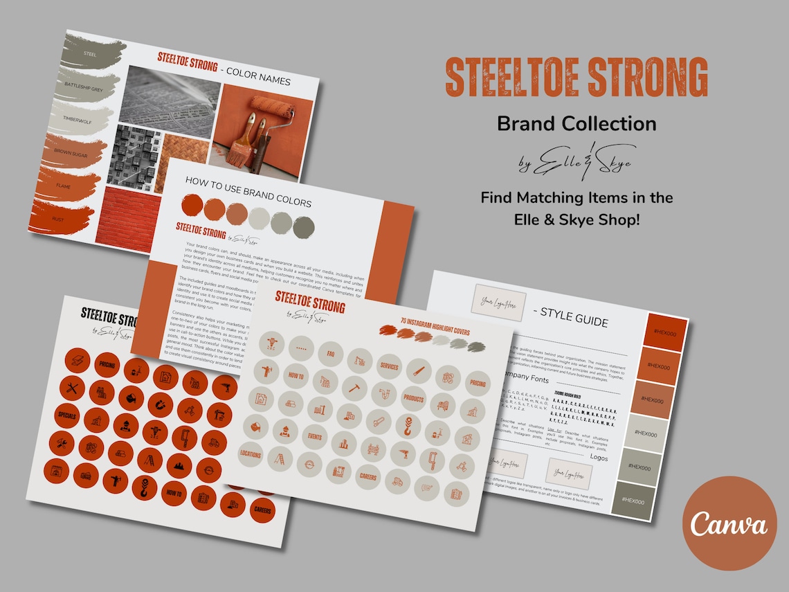 50 Electrician Instagram Post Templates for Canva Electrical Business ...