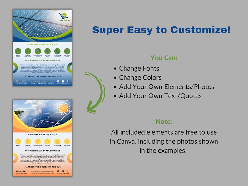 Solar Energy Flyer Template, Printable Solar Flyer, Renewable Energy ...