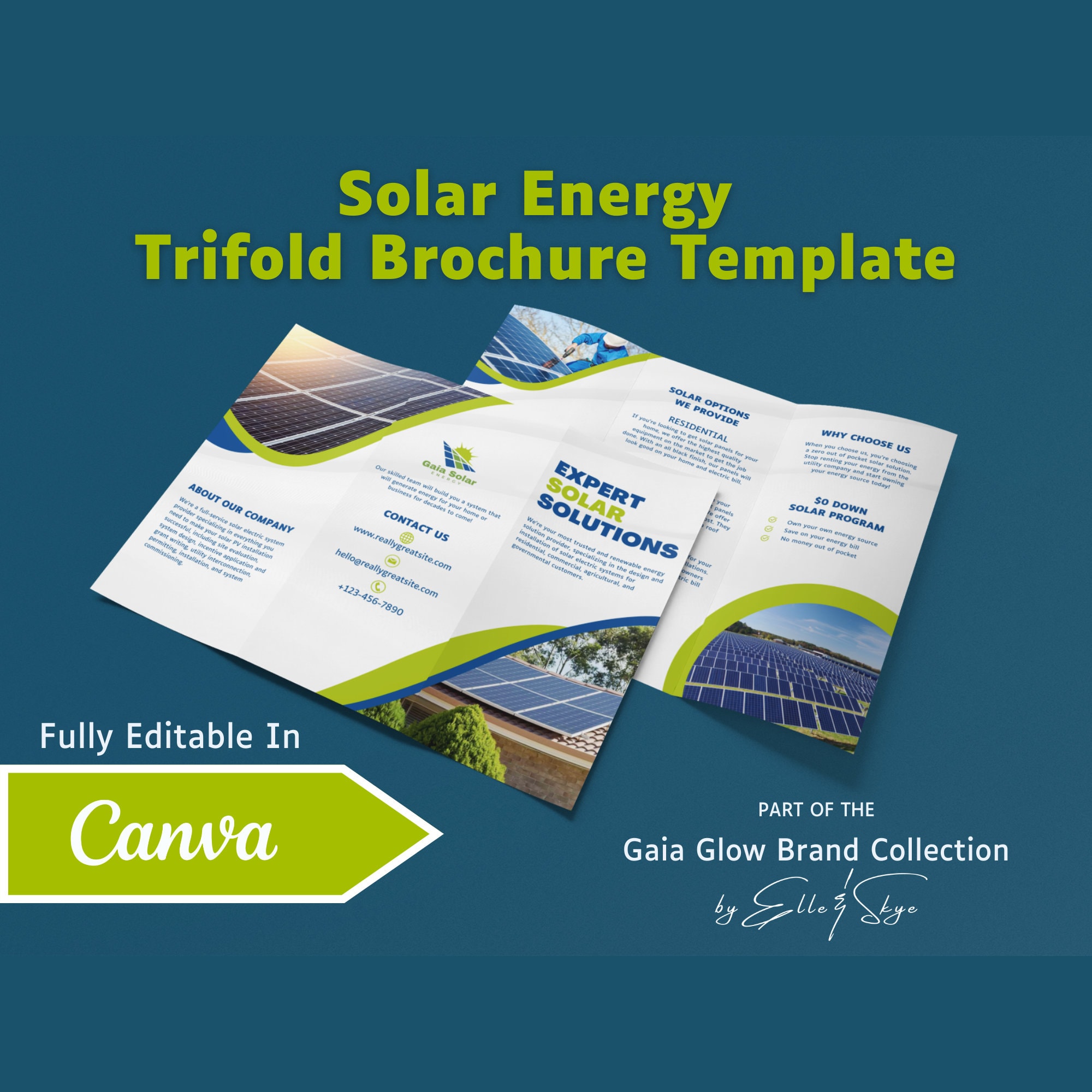 Sample Brochures Examples Solar Solar Energy Company Brochure Template