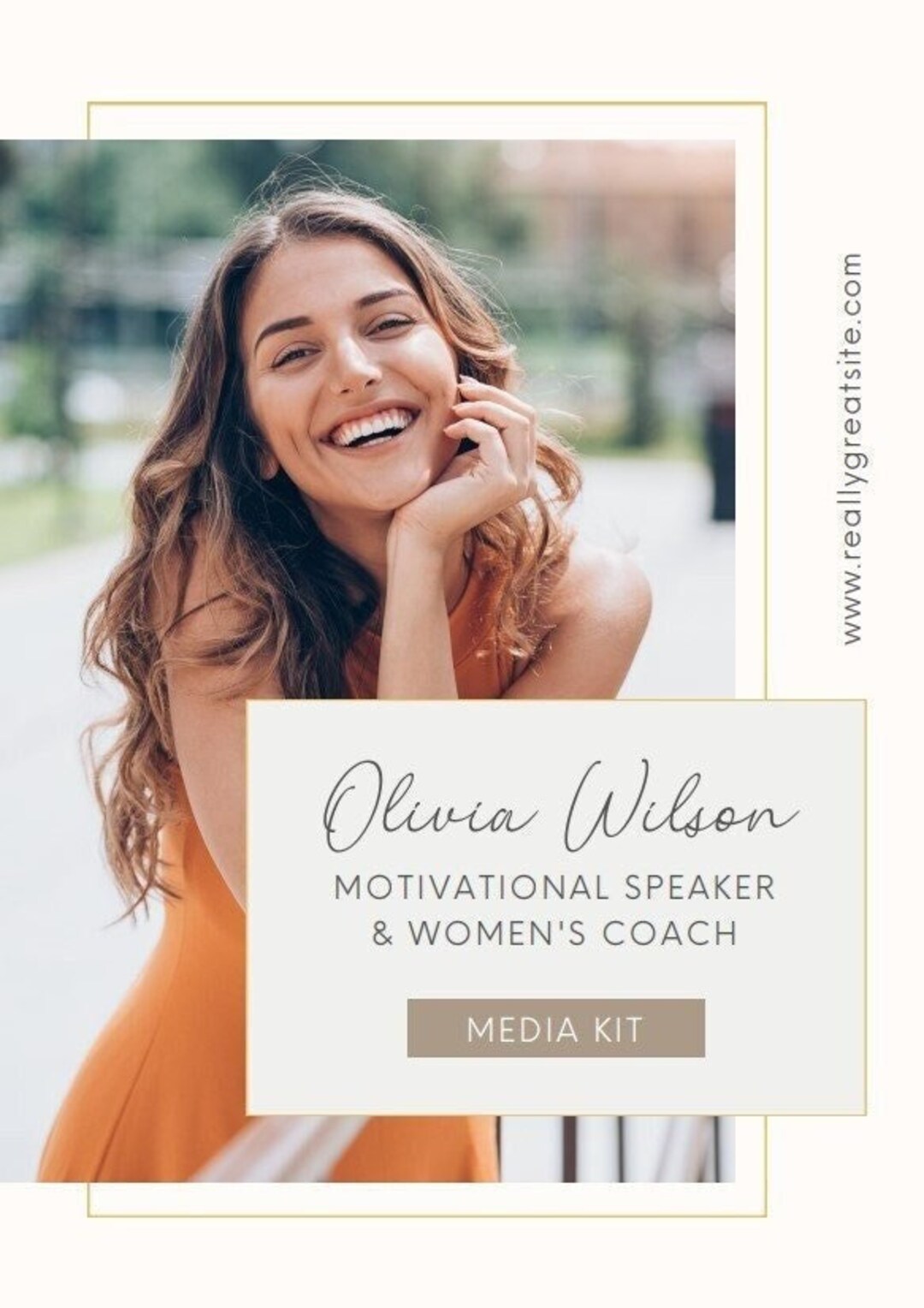 Bright 6 Page Influencer Media Kit | Motivational Speaker | Instagram ...