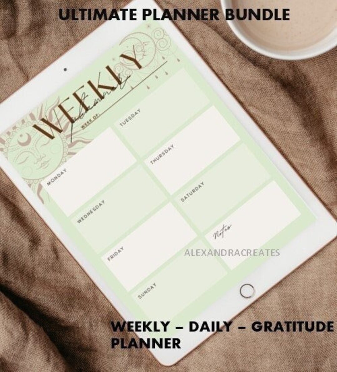 Ultimate Daily Weekly Gratitude Planner Digital Download Print Off - Etsy