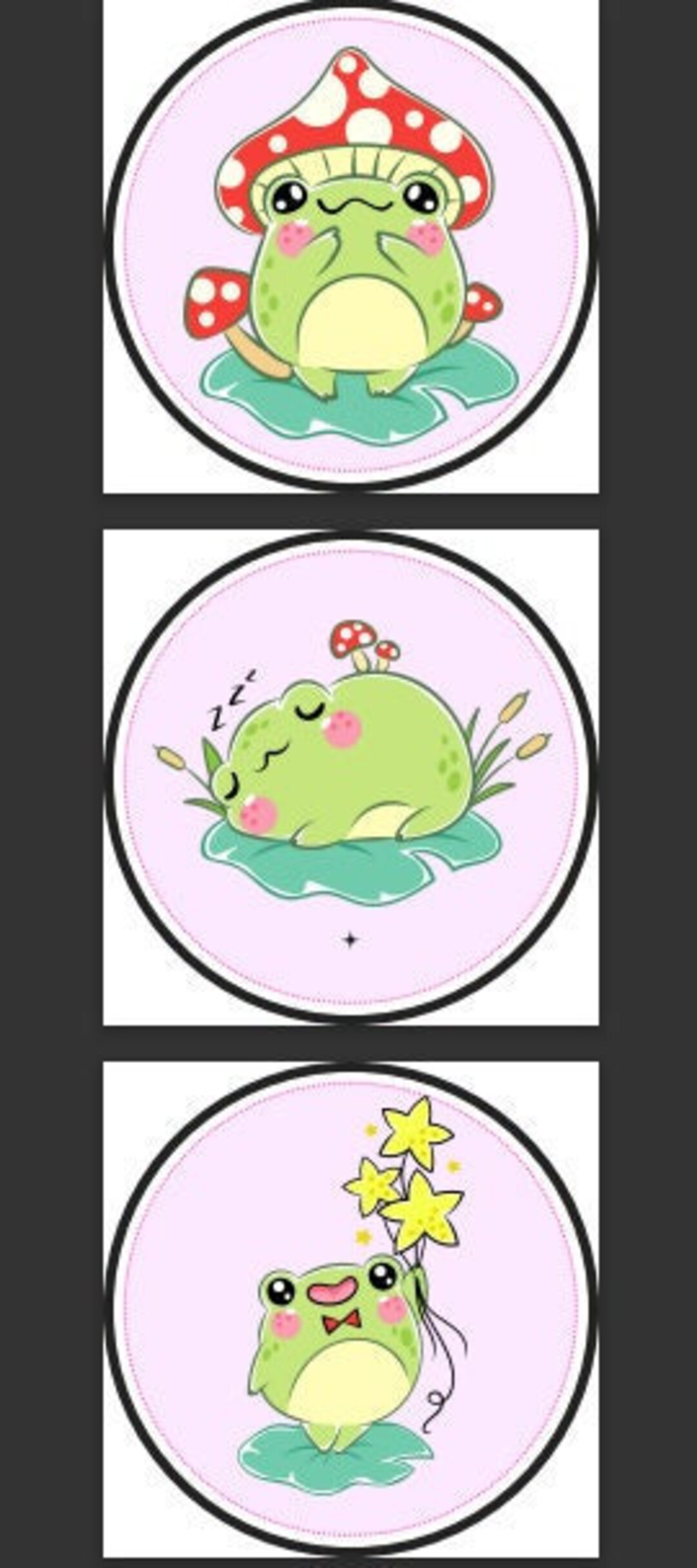 Kawaii Frog Labels - Etsy