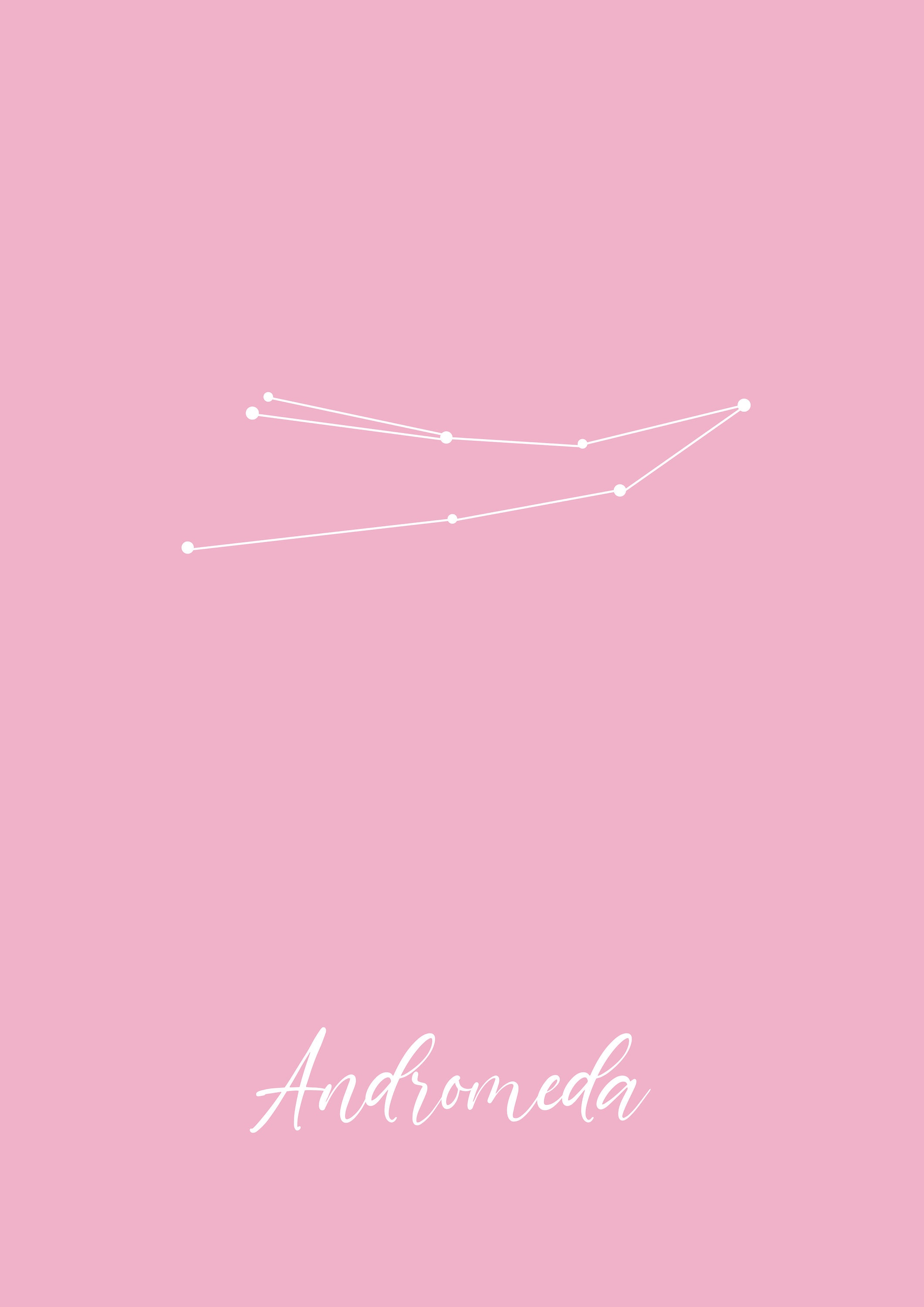 ANDROMEDA STAR MAP Wall Art Printable Poster - Etsy