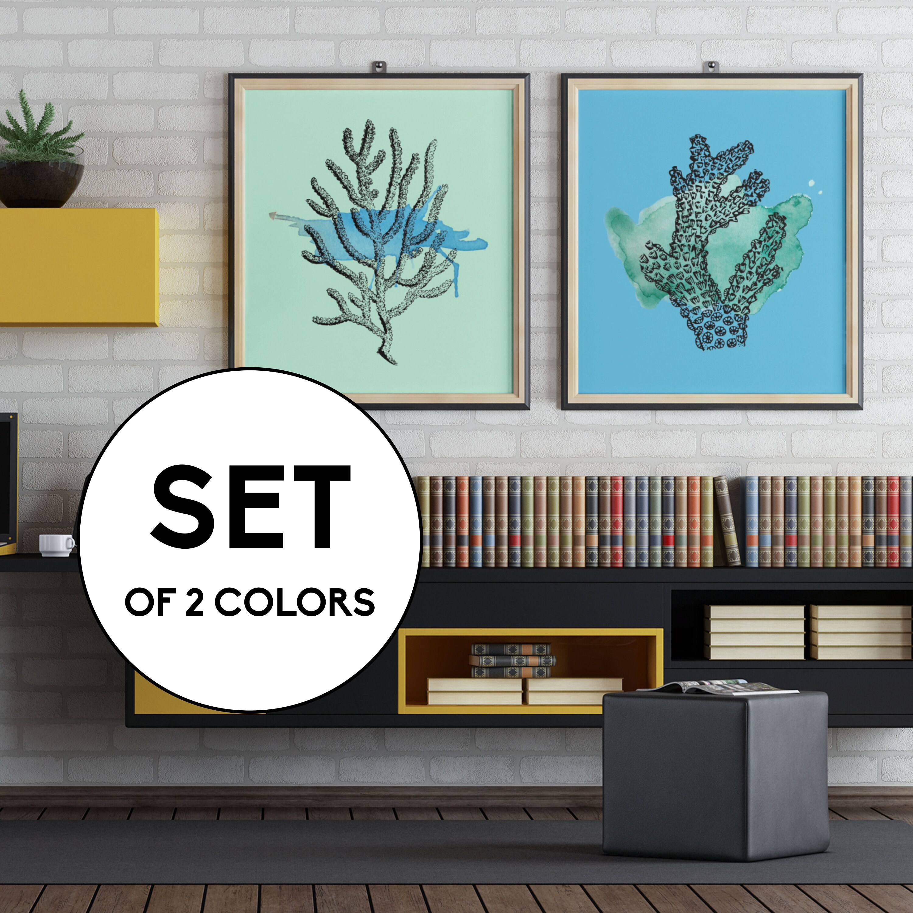 Abstract Sea Printable Art | Under the Sea | Prints Set | Ocean ...