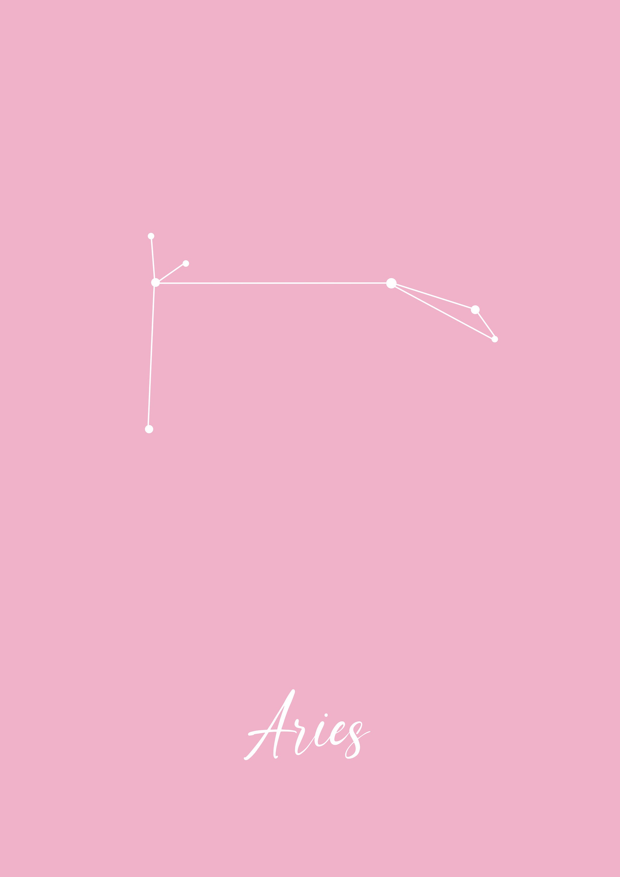 ARIES STAR MAP | Wall Art | Printable Poster | Constellation Star Map ...