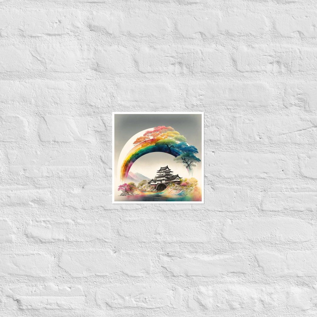 Zen Castle-poster Japan Art-japanese Wall Art-wall Hangings-print ...