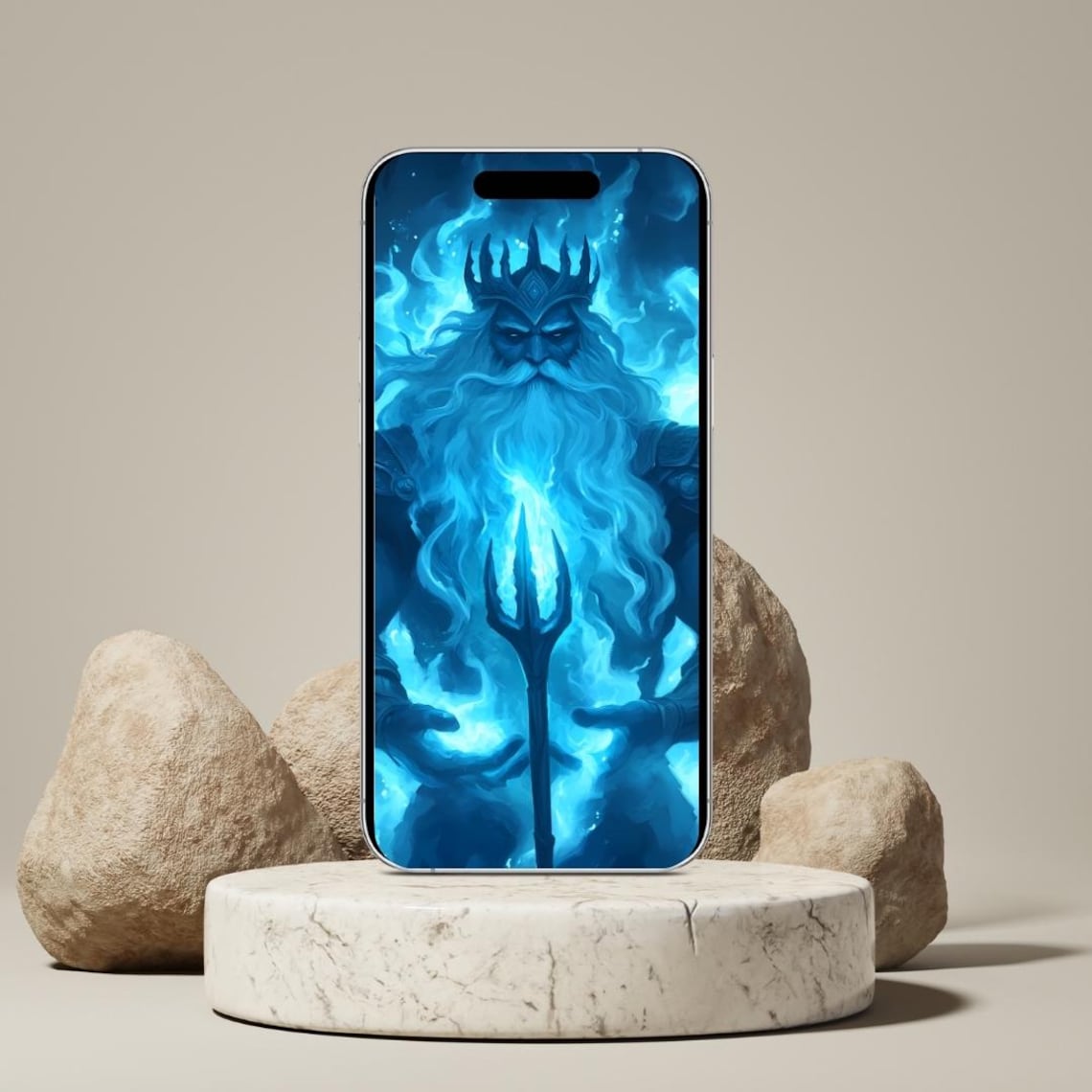 Poseidon Wall Art: Greek Mythology Ocean God Print (digital Download ...