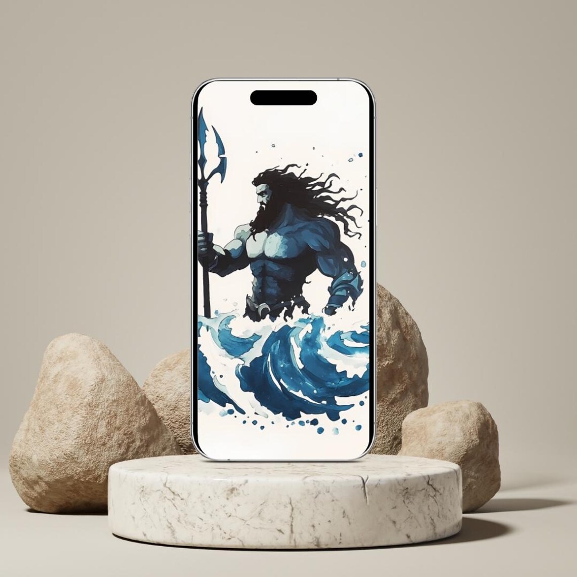 Poseidon Wall Art: Greek Mythology Ocean God Print (digital Download ...