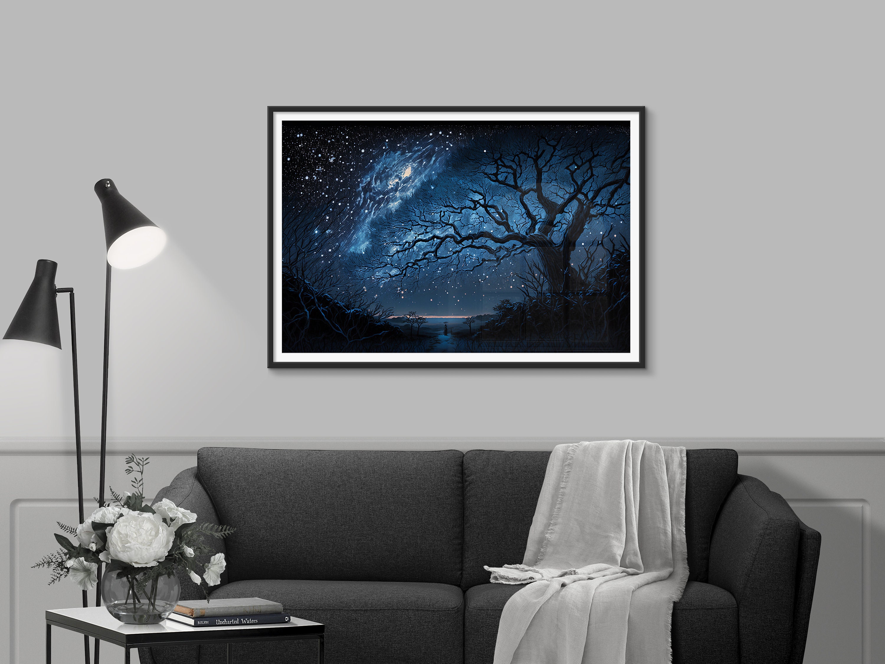 Night Starry Sky Print- Nature Print-20x30 Prints-night Sky Print ...