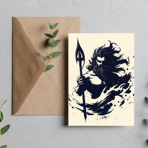 Poseidon Art Print: Greek Mythology Ocean God (digital Download) - Etsy