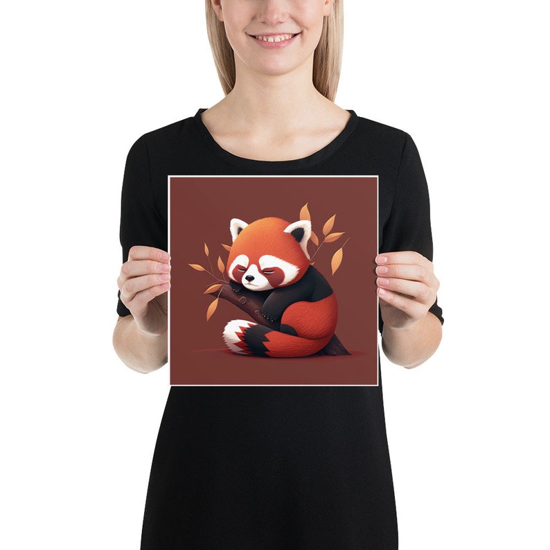 Red Panda-red Panda Poster animal Wall Art-red Panda - Etsy